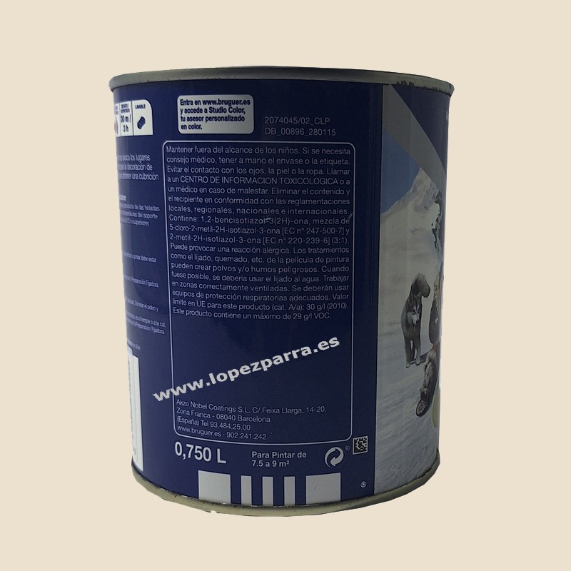 Pintura plástica mate para interior Colores del Mundo Alaska blanco cálido